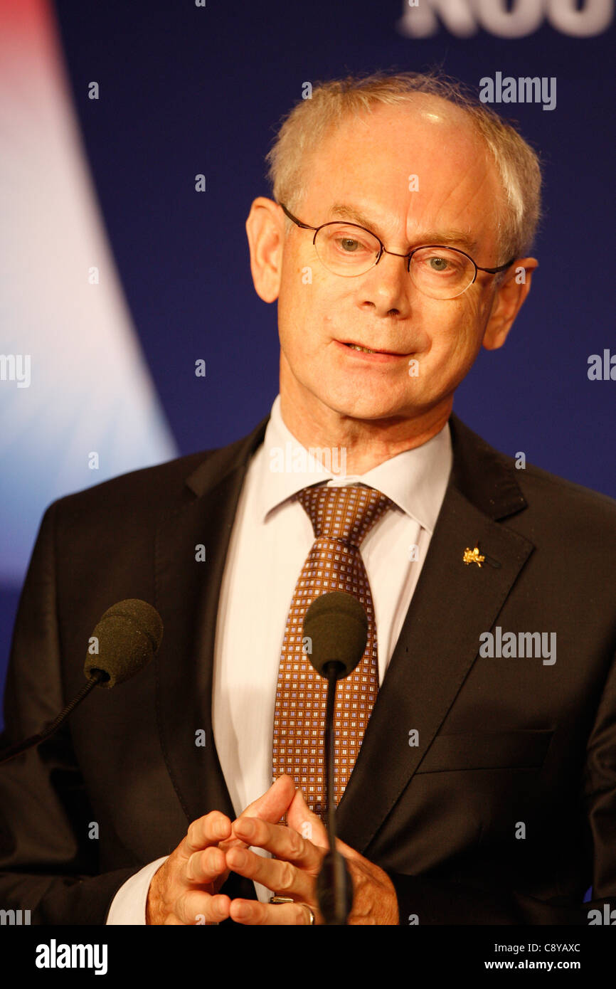 HERMAN VAN ROMPUY PRESIDENT OF THE EUROPEAN COUN 04 November 2011 ...
