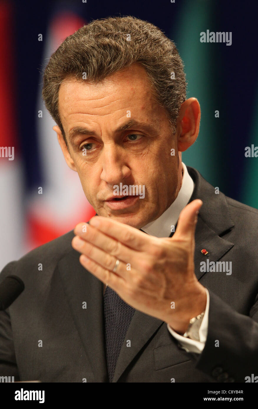 NICOLAS SARKOZY PRESIDENT OF FRANCE 03 November 2011 PALAIS DE FESTIVAL ...