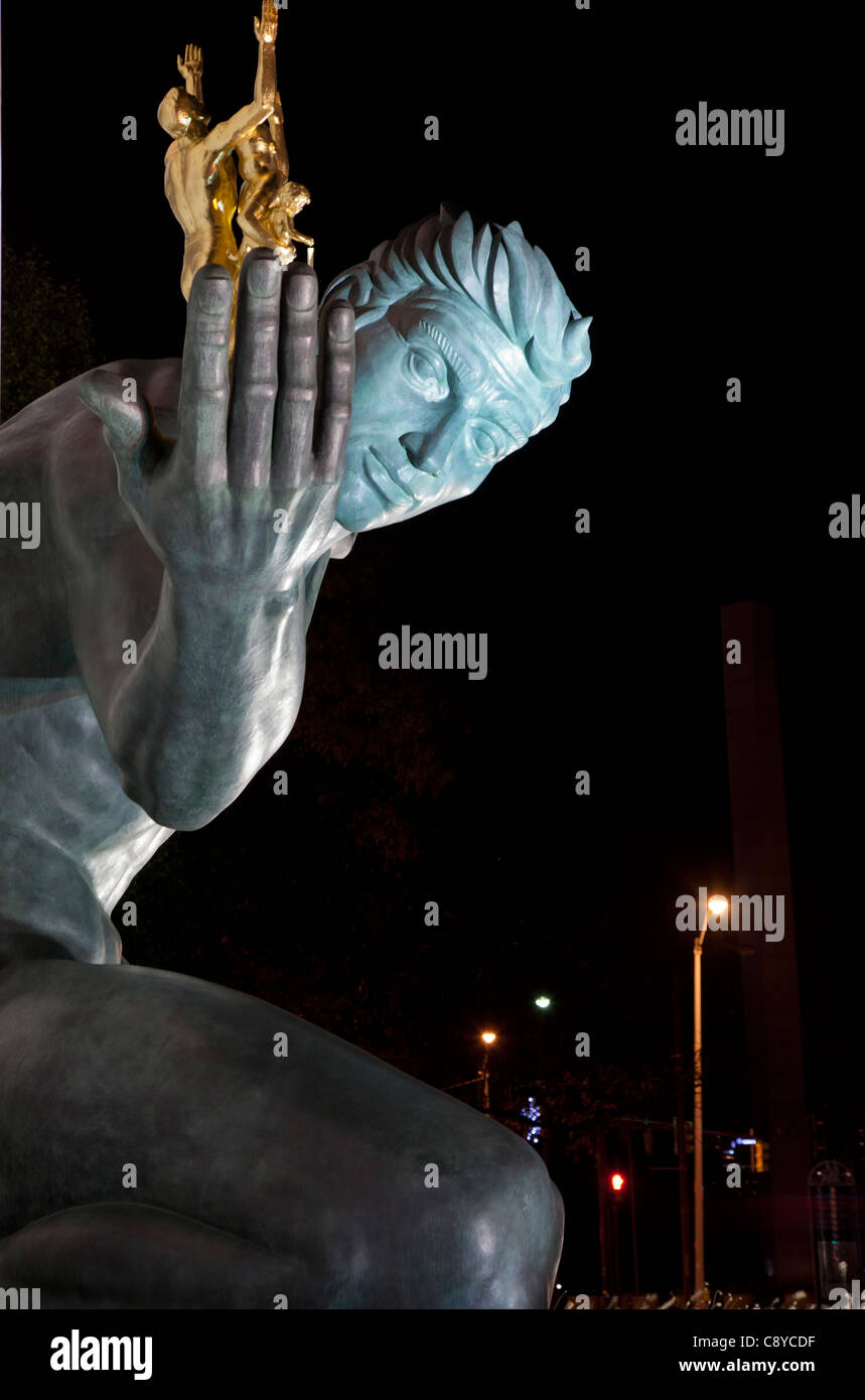 Detroit michigan spirit detroit statue hi-res stock photography and ...