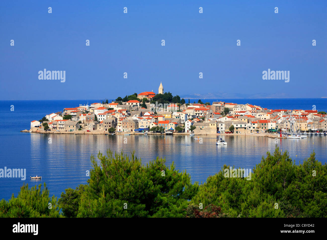 Primosten town in Croatia Stock Photo - Alamy