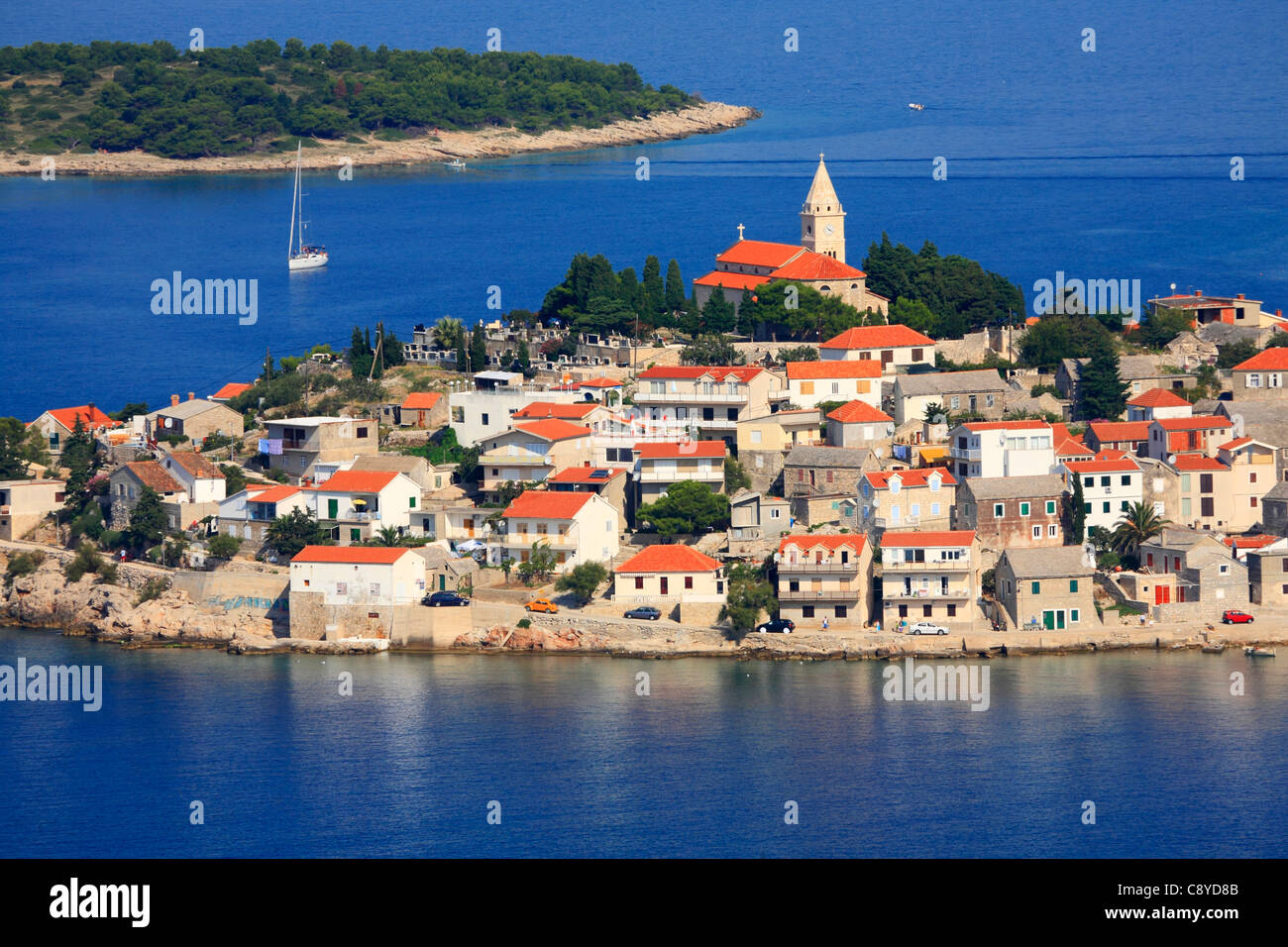 Primosten old town in Croatia Stock Photo - Alamy