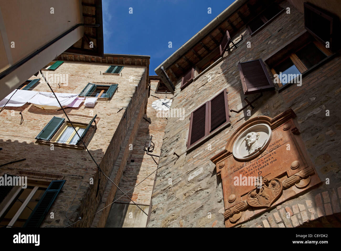 Montone, Perugia, Umbria, Italy. Medieval village in the center of ...