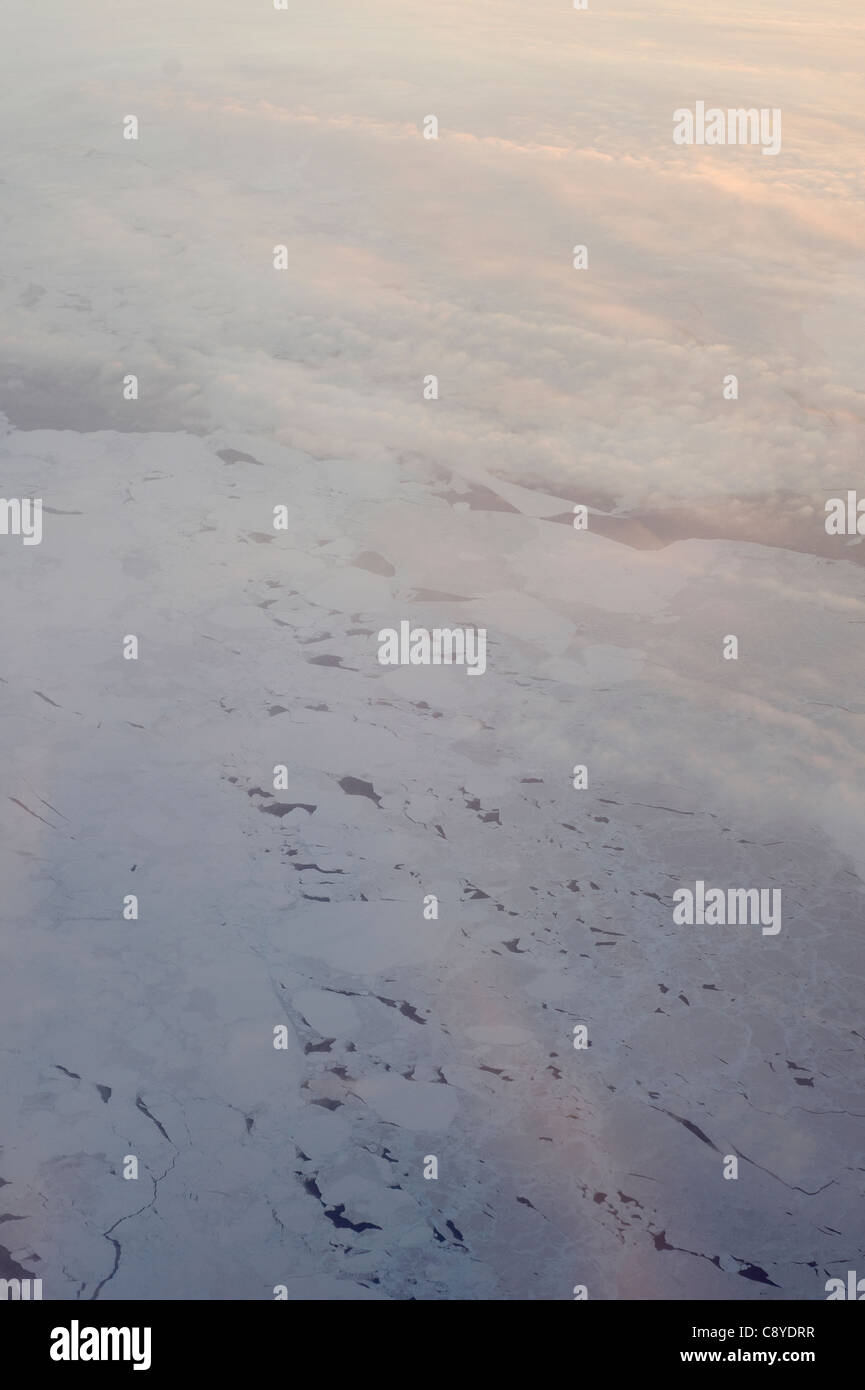 Ice sheet from the air Stock Photo - Alamy