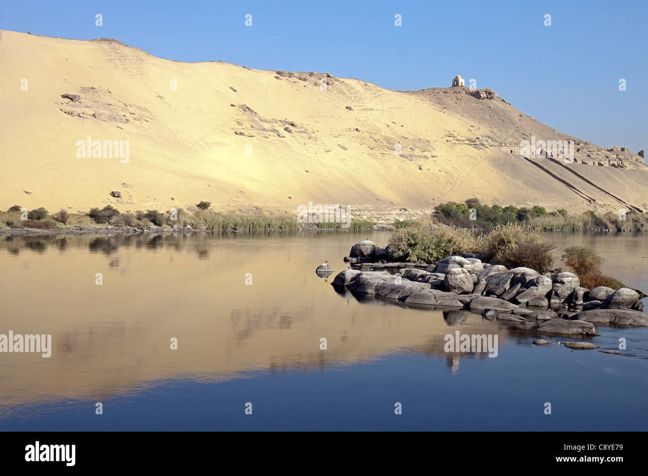 Egypt Aswan River Nile Backwater Stock Photo - Alamy