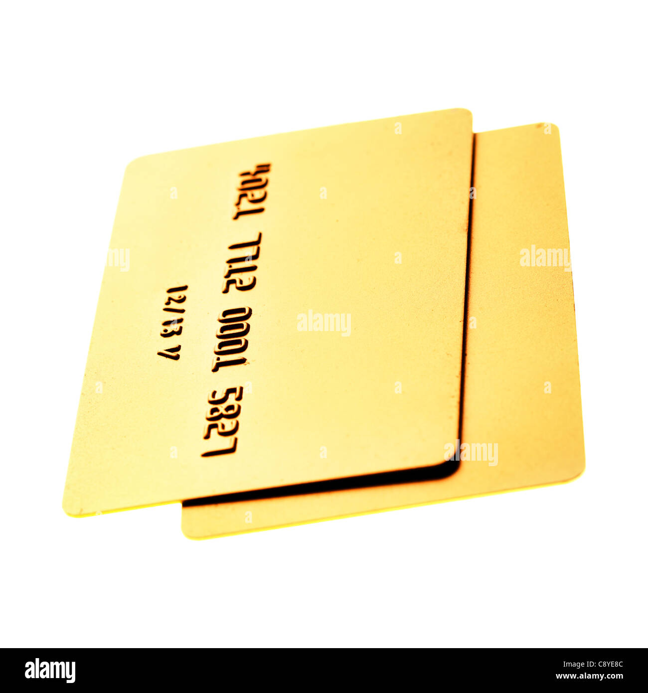 Gold cards cutout hi-res stock photography and images - Alamy