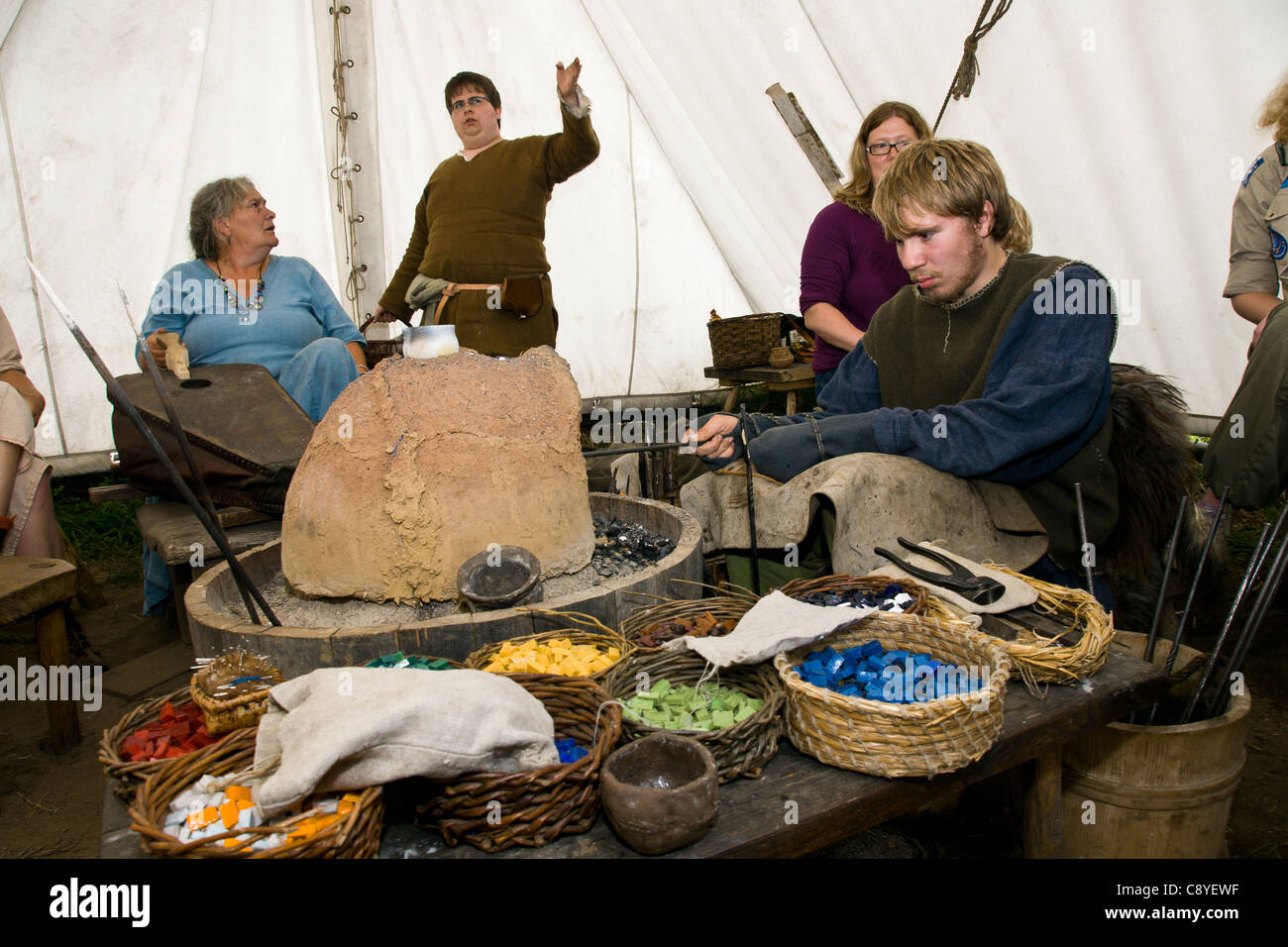 At the vikingecenter in Ribe, you find all sorts of viking activities ...