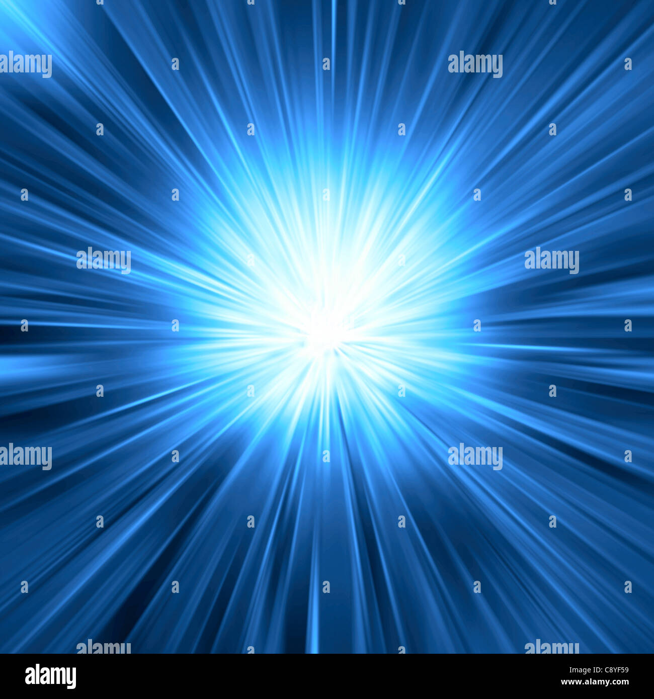 Abstract blue burst card template hi-res stock photography and images ...