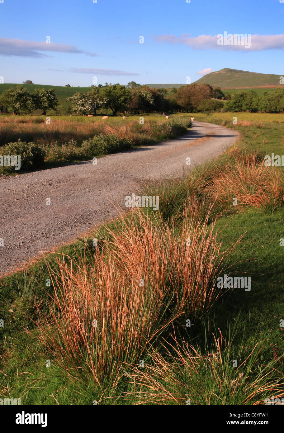 Rhos Fach Common with the Black Mountains in the distance, Brecon ...