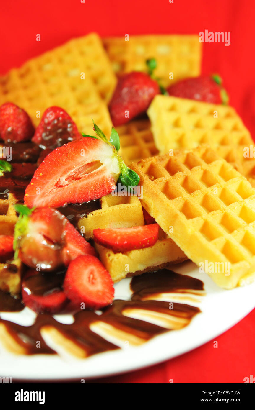 German waffles hi-res stock photography and images - Alamy