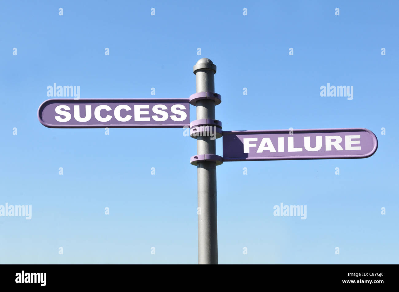 Success versus failure Stock Photo - Alamy