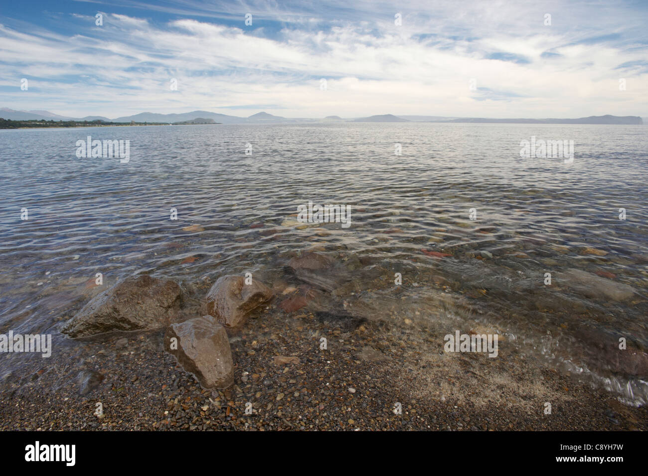 Lakeside view lake taupo taupo hi-res stock photography and images - Alamy