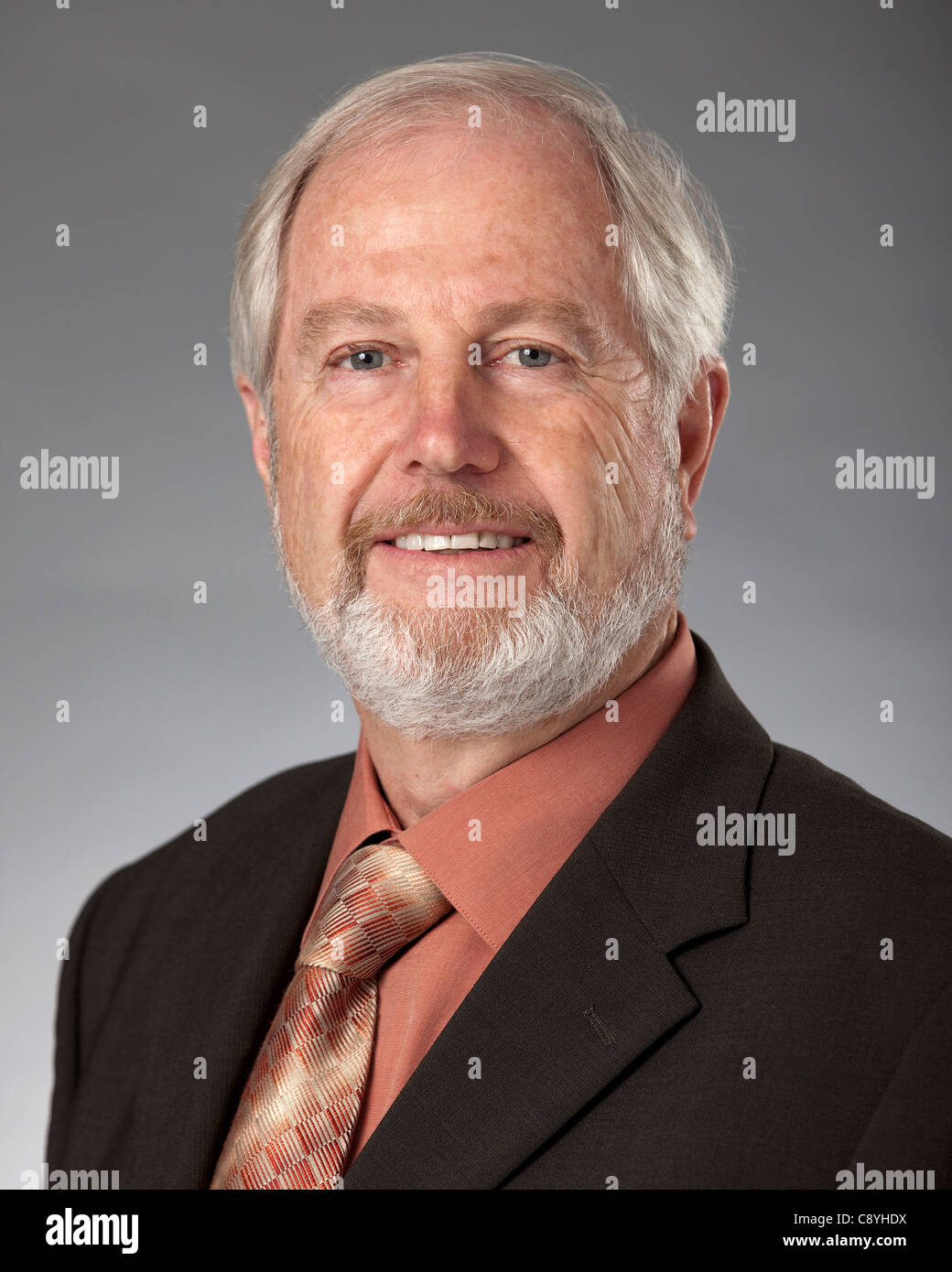 Studio portrait of distinguished looking mature Caucasian man Stock ...