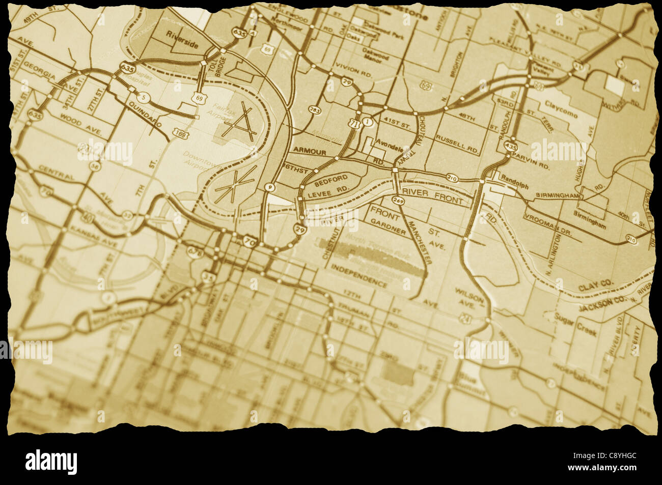 Old treasure map used hi-res stock photography and images - Alamy