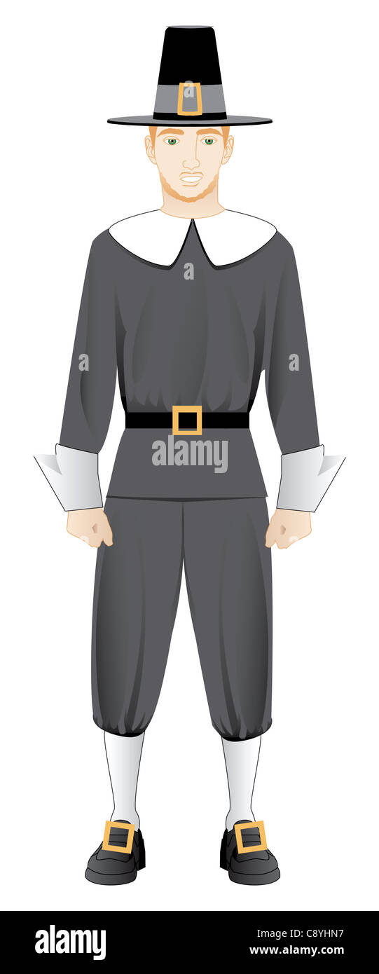 Pilgrim Man Clipart