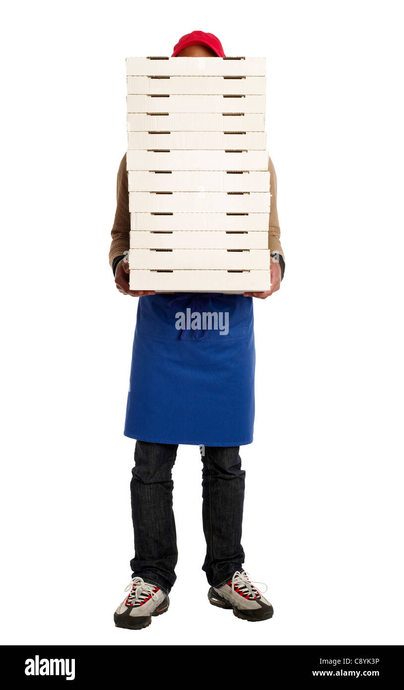 Delivery boy outline Cut Out Stock Images & Pictures - Alamy