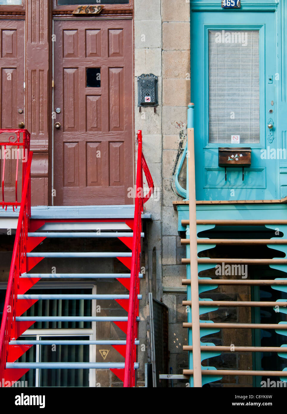 Montreal stairs hi-res stock photography and images - Alamy