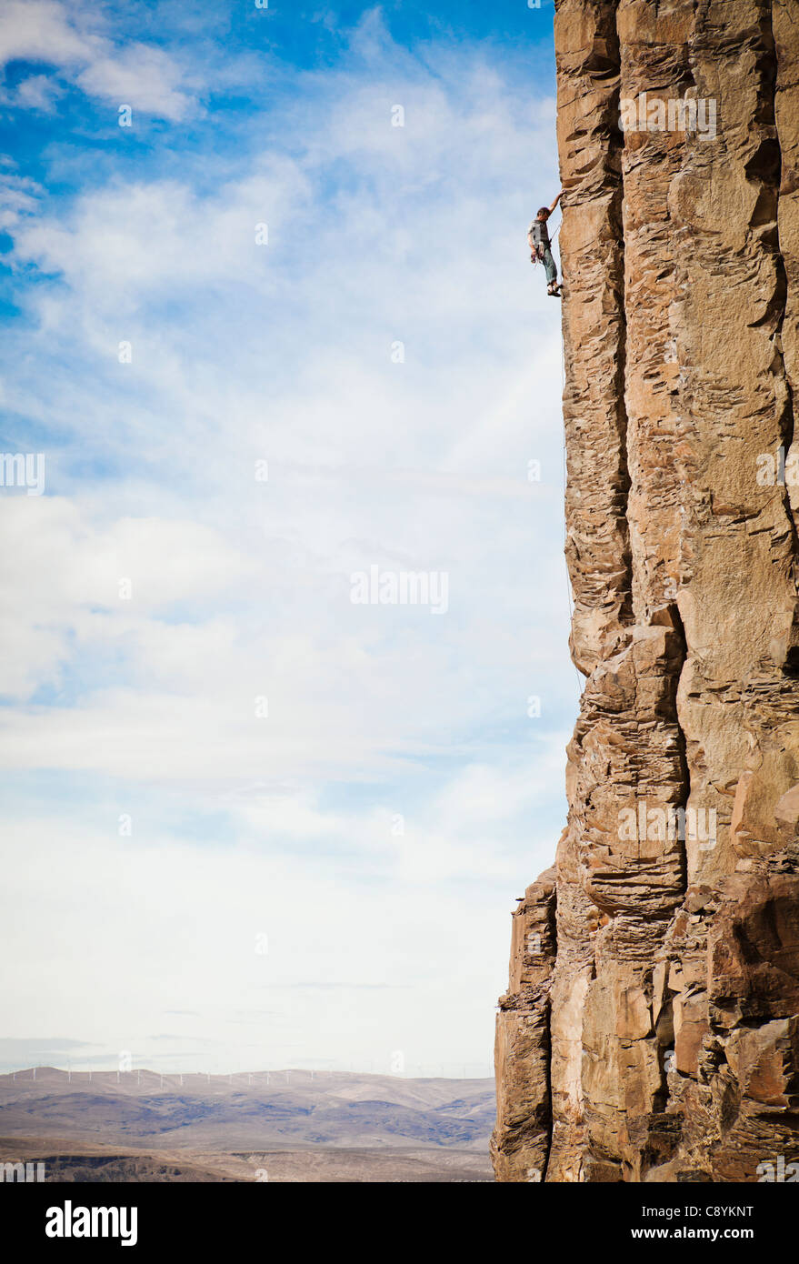 Man Hanging On Cliff High Resolution Stock Photography and Images - Alamy