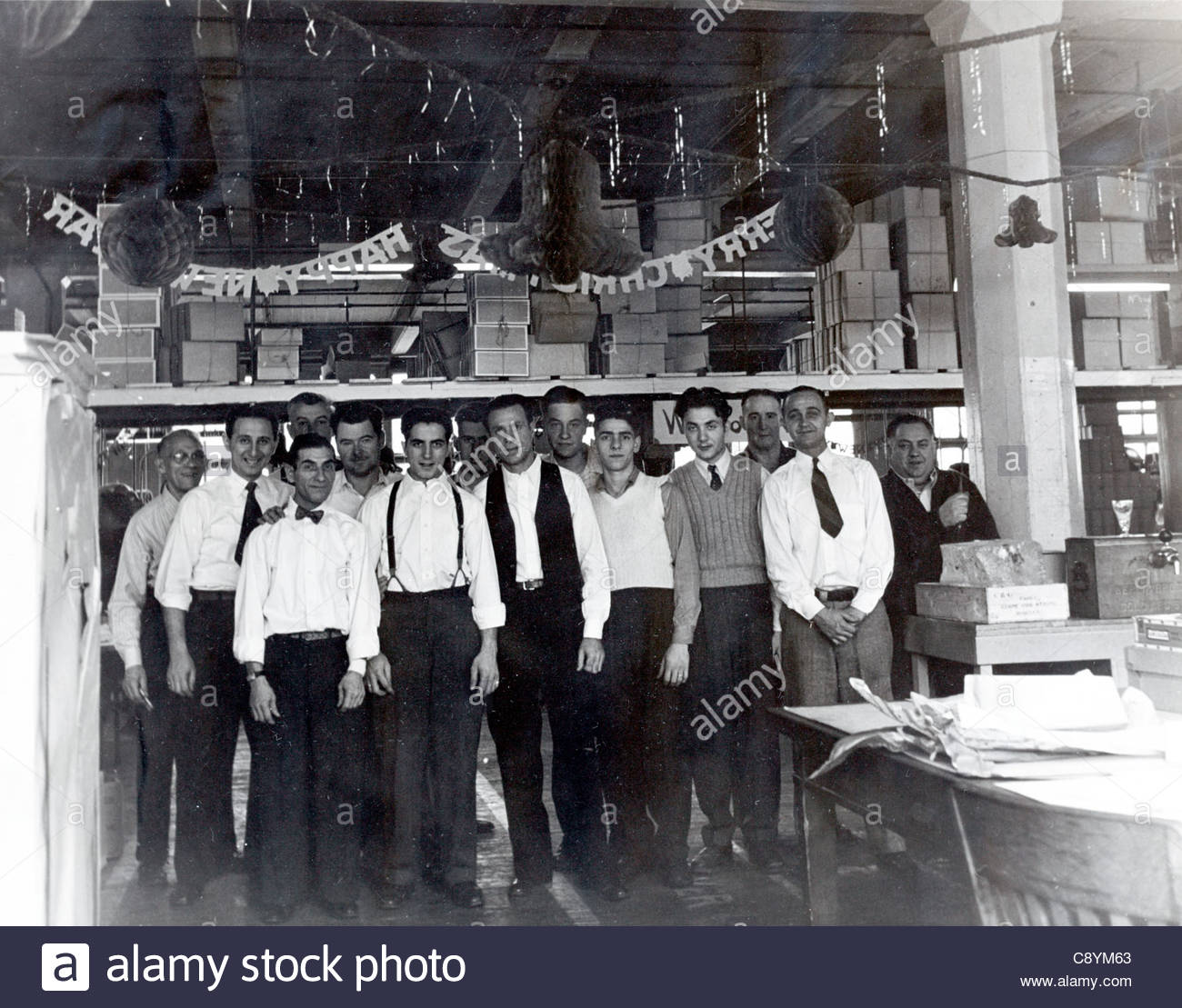 1950s Historical Picture Factory Workers Stock Photos & 1950s ...