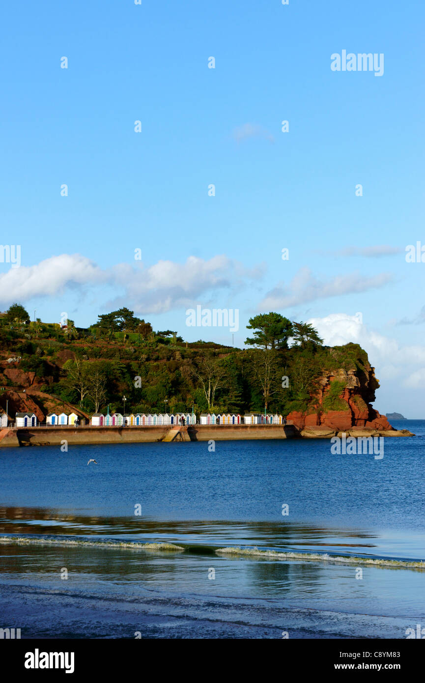 Beach Huts at Goodrington Sands in Paignton, Devon, England Stock Photo ...