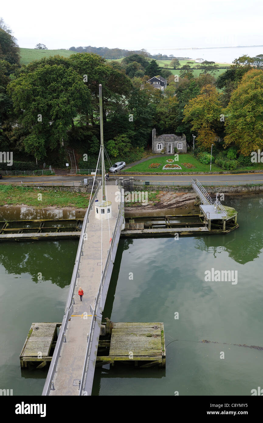 Aber Swing bridge River Seiont Caernarfon wales uk Stock Photo - Alamy