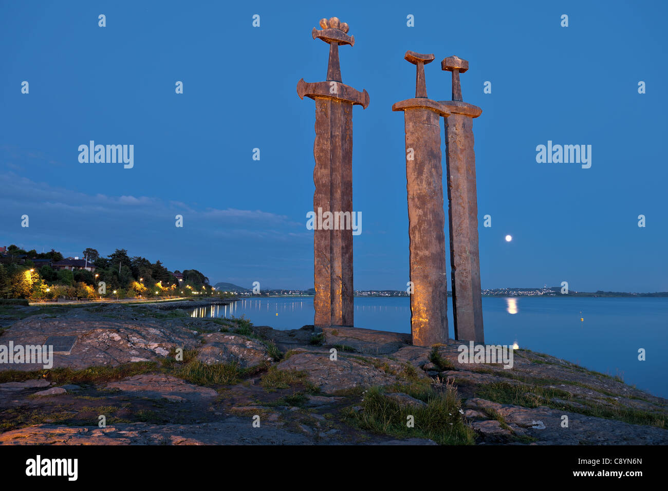 Swords in Rock is a commemorative monument located at the Hafrsfjord ...