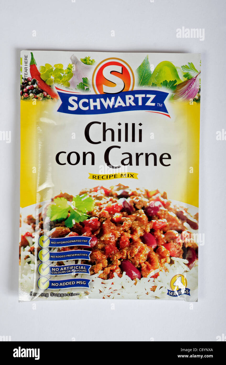 Schwartz Chilli con Carne recipe mix Stock Photo - Alamy
