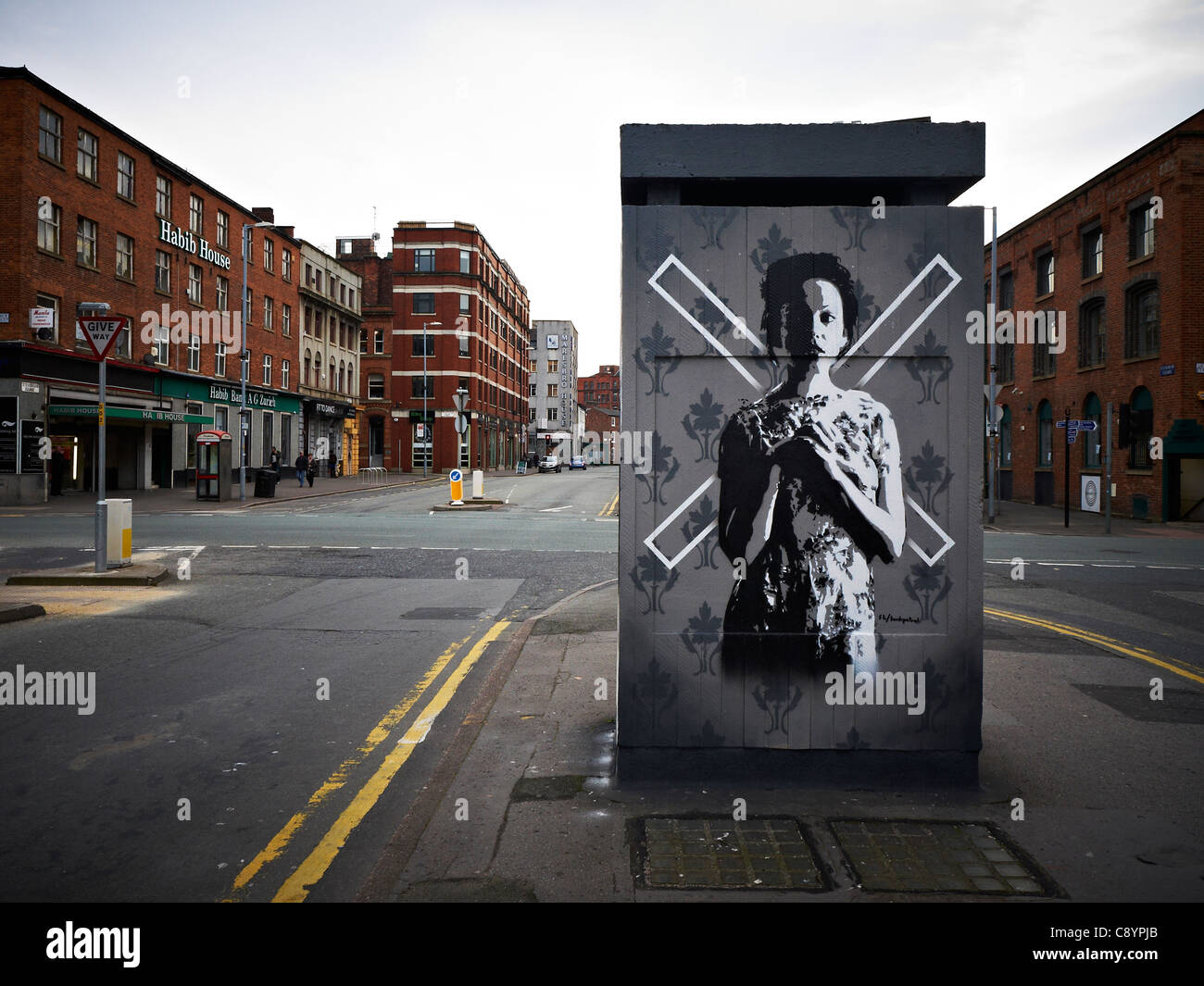 Graffiti in Northern Quarter in Manchester UK Stock Photo - Alamy