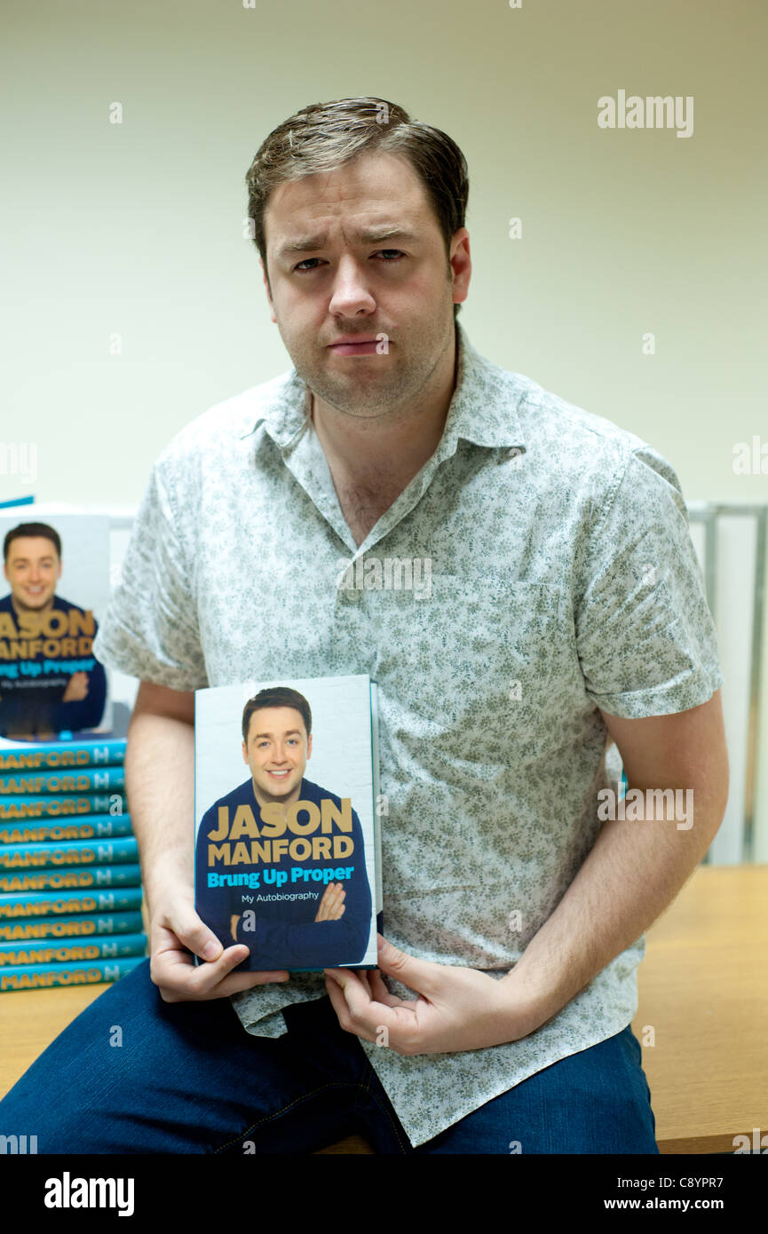 Spondon, UK, 5th November, 2011. Comedian Jason Manford at Spondon Asda ...