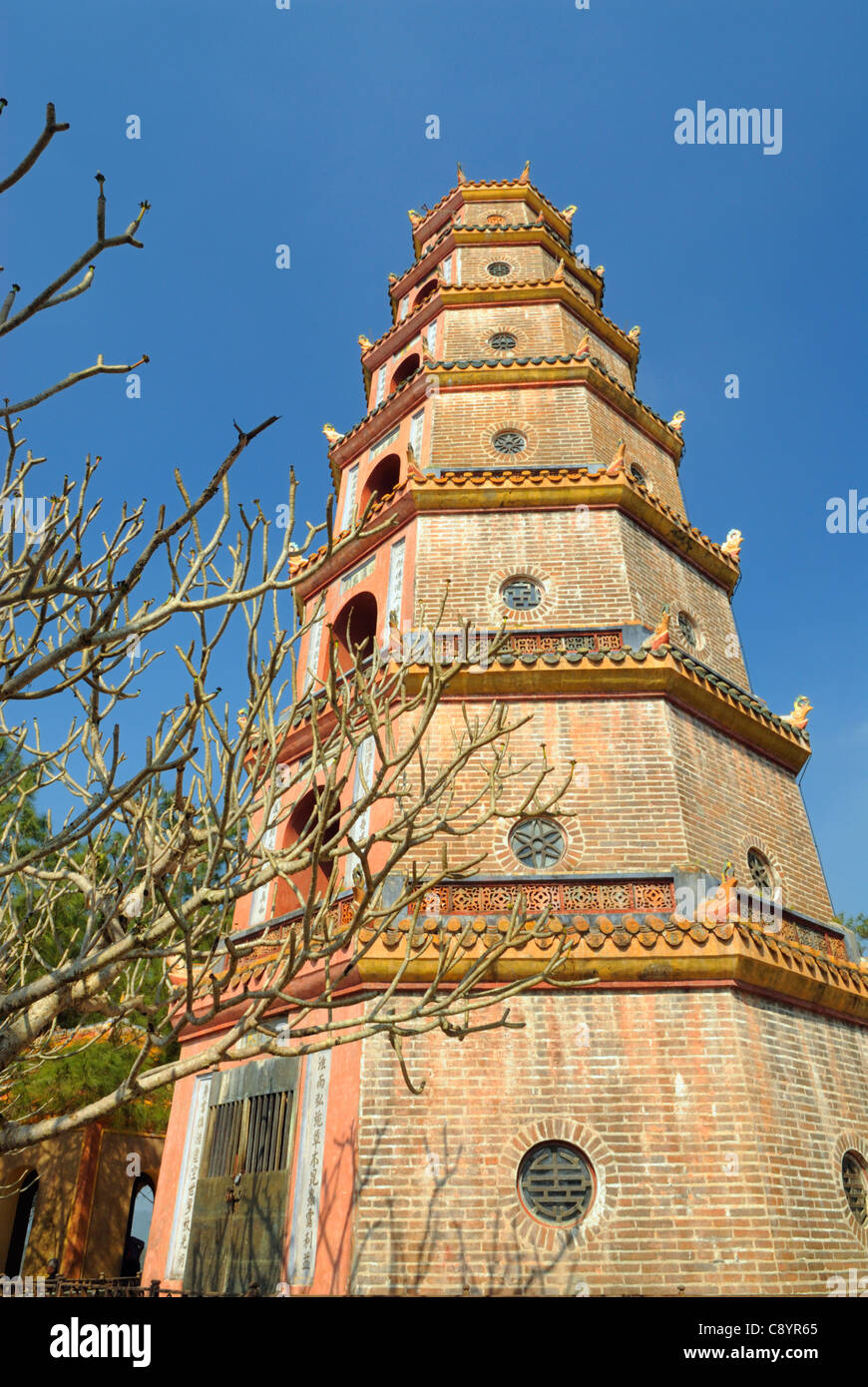 Asia, Vietnam, Hue. Thap Phuoc Duyen (Source of Happiness Tower) at ...
