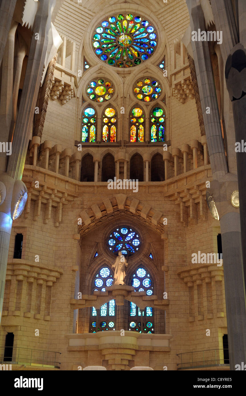 Stained windows sagrada familia hi-res stock photography and images - Alamy