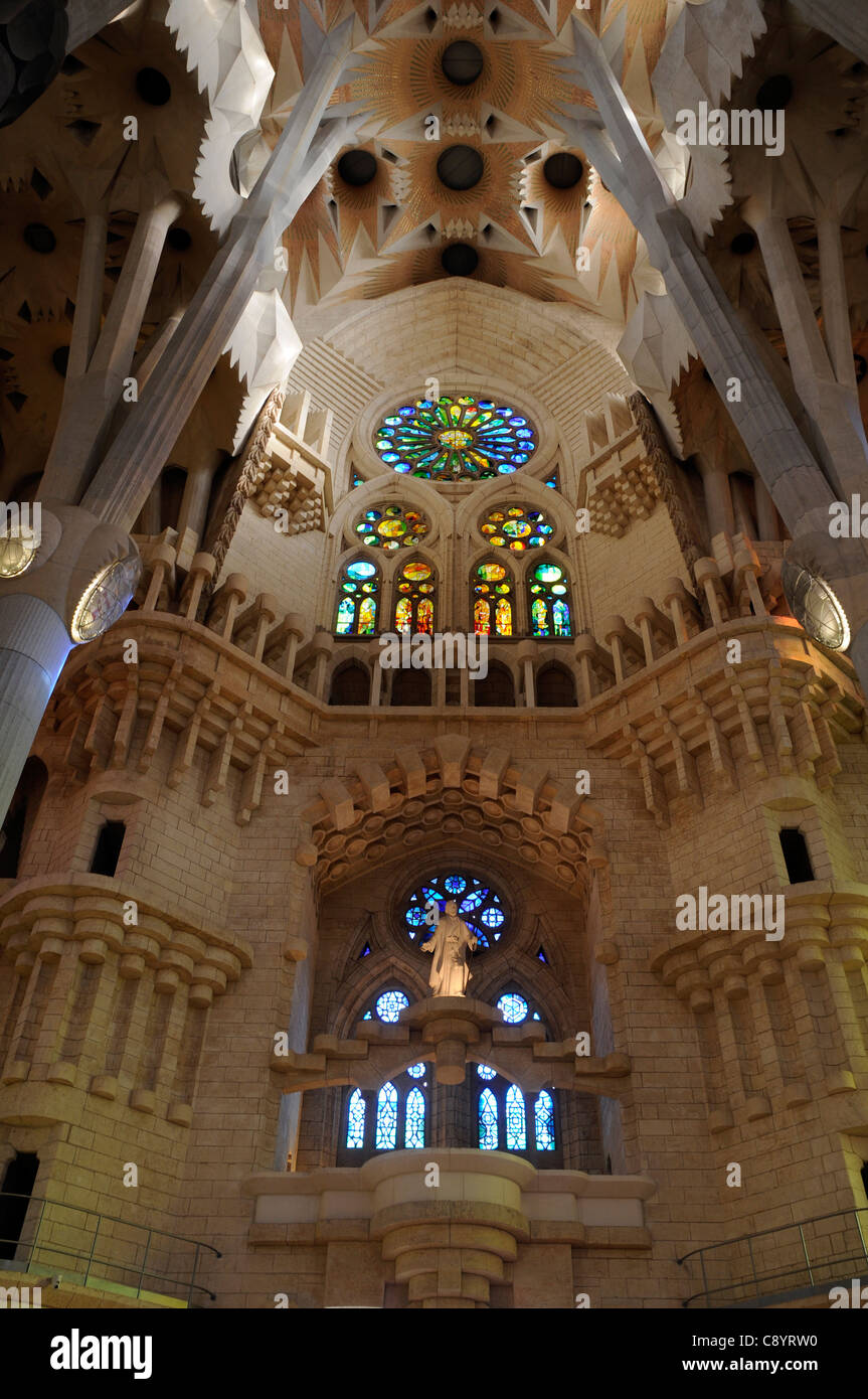 Stained windows sagrada familia hi-res stock photography and images - Alamy