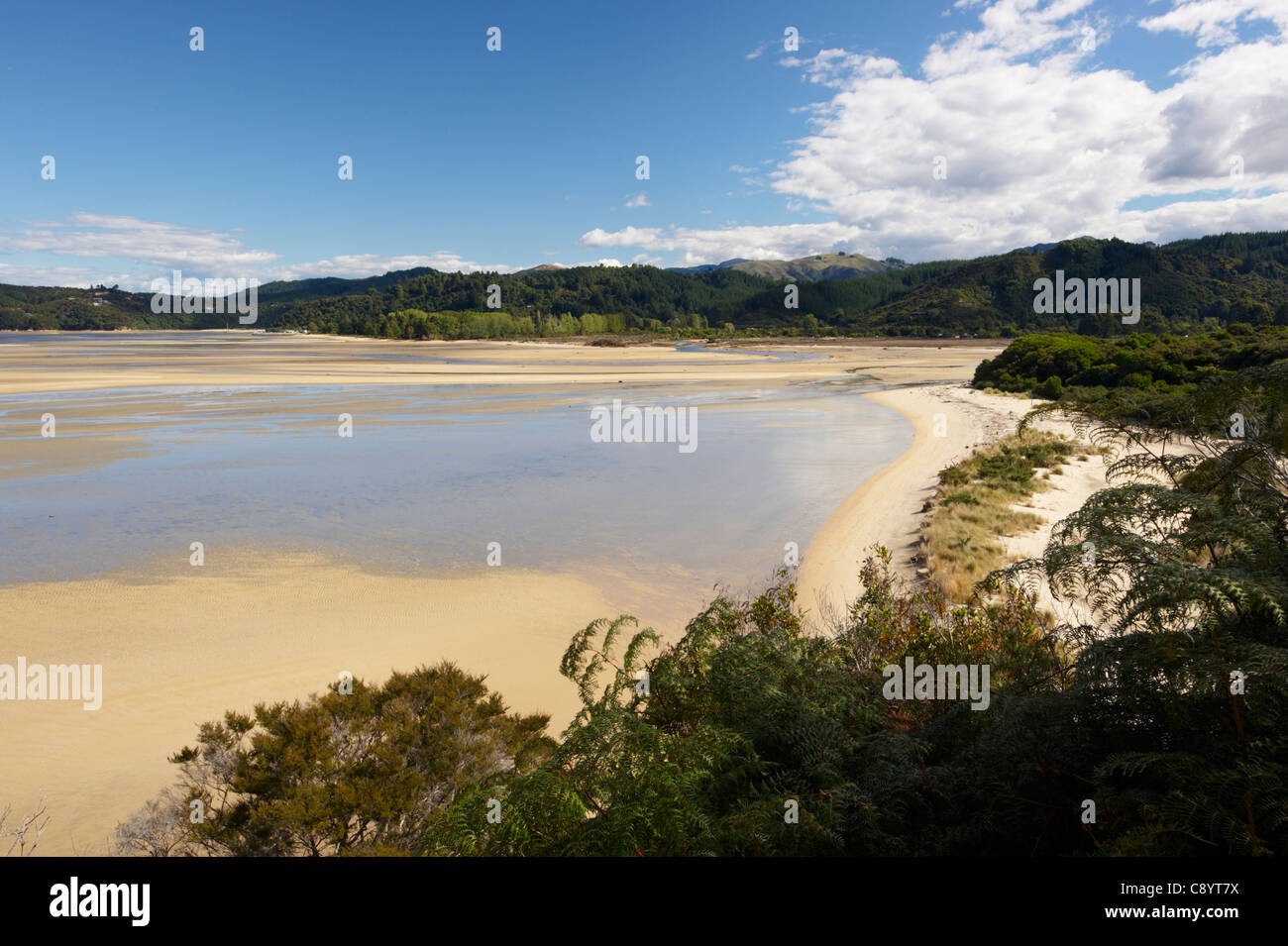 Sandy Bay, Abel Tasman National Park, South Island, New Zealand Stock ...