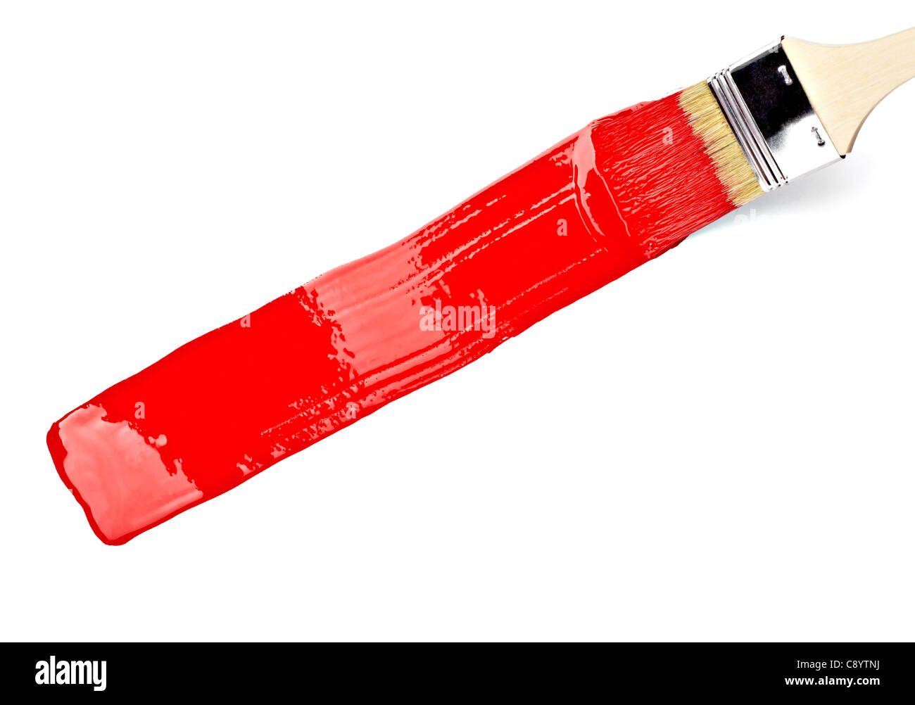 Paint brush color line Cut Out Stock Images & Pictures - Alamy