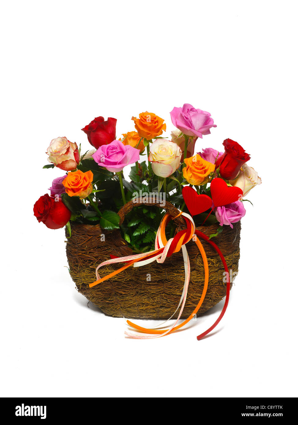 flower bouquet or plants with Christmas add ons Stock Photo - Alamy