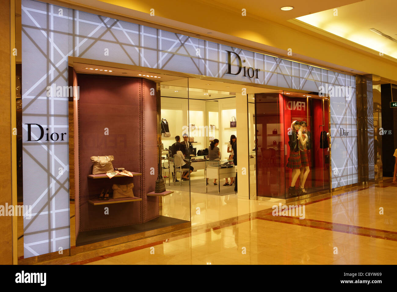 Dior store shopping interior hi-res stock photography and images - Alamy