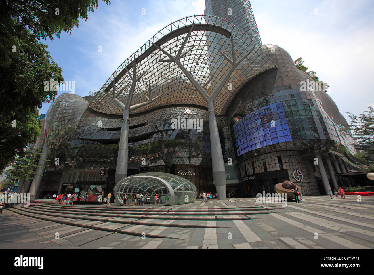 Modern architecture of ION Orchard shopping mall, Singapore Stock Photo - Alamy