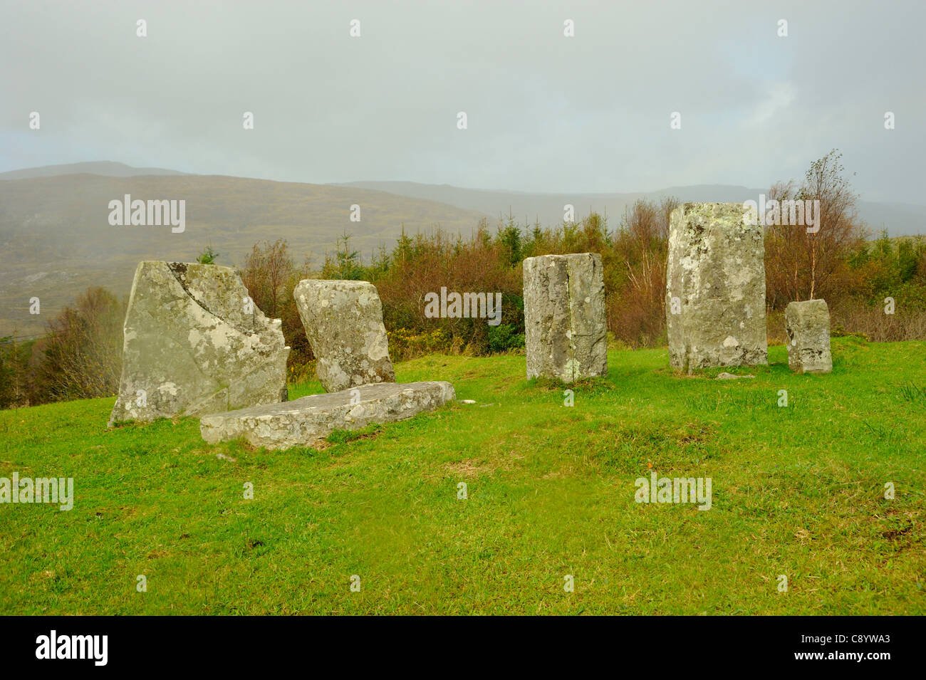 Maughanasilly stone row hi-res stock photography and images - Alamy