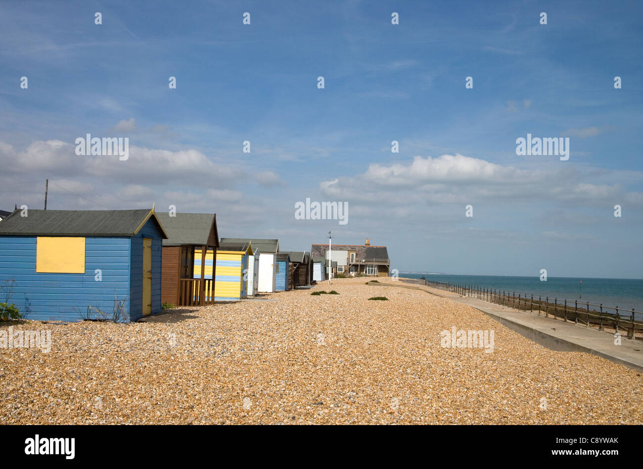 beach huts at kingsdown on the kent coast Stock Photo - Alamy