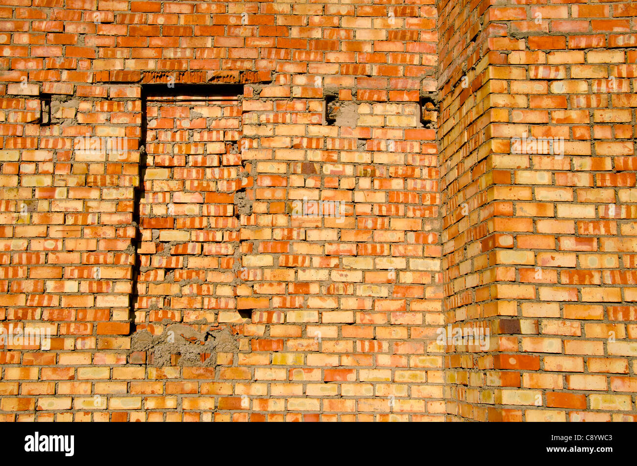 ruins bricks wall background and texture Stock Photo - Alamy