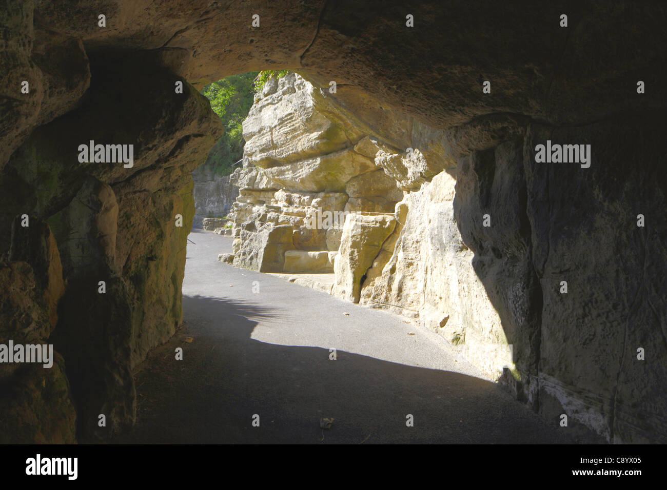 Zigzag path Folkestone Stock Photo - Alamy