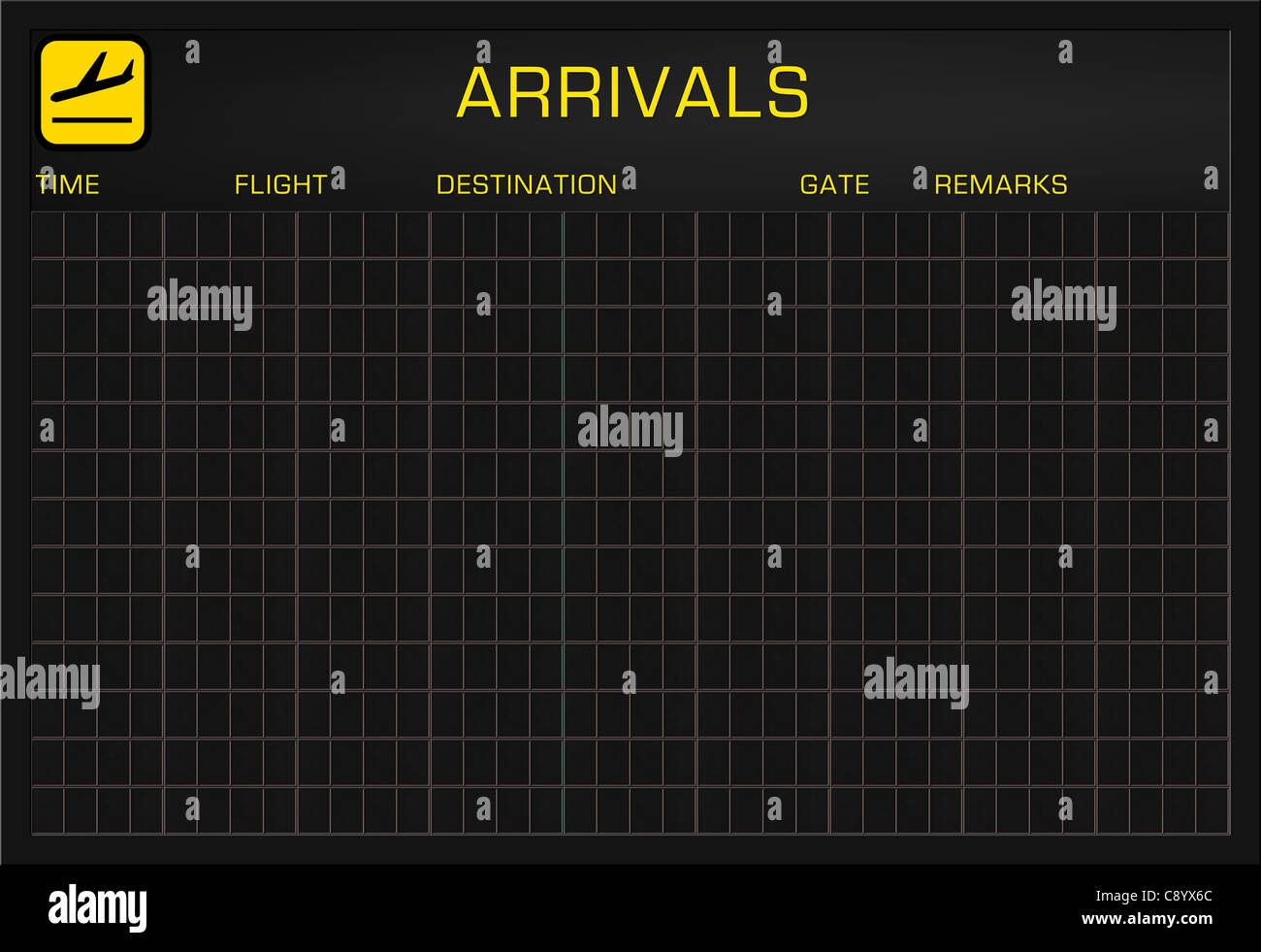 Airport Timetable Arrivals - ready to customize your own flight ...