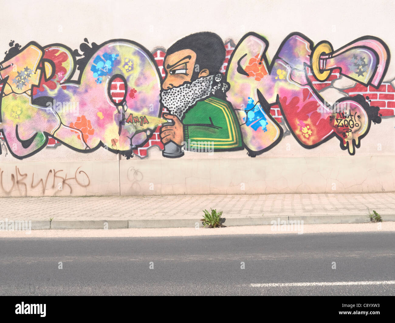 Graffiti horizontal hi-res stock photography and images - Alamy