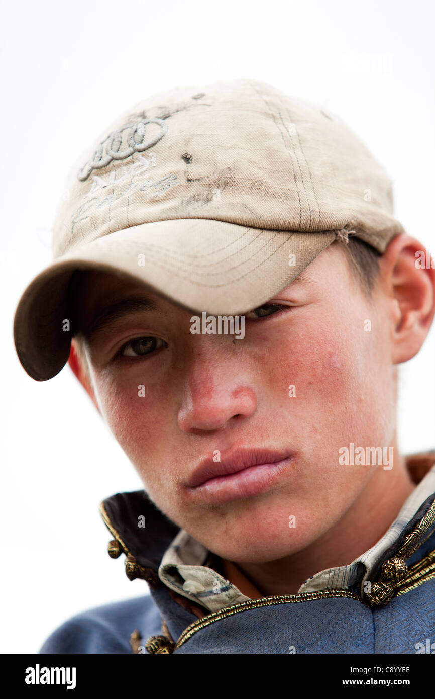 Mongolian boys portrait, Tsagaannuur, Khövsgöl, Mongolia Stock Photo ...