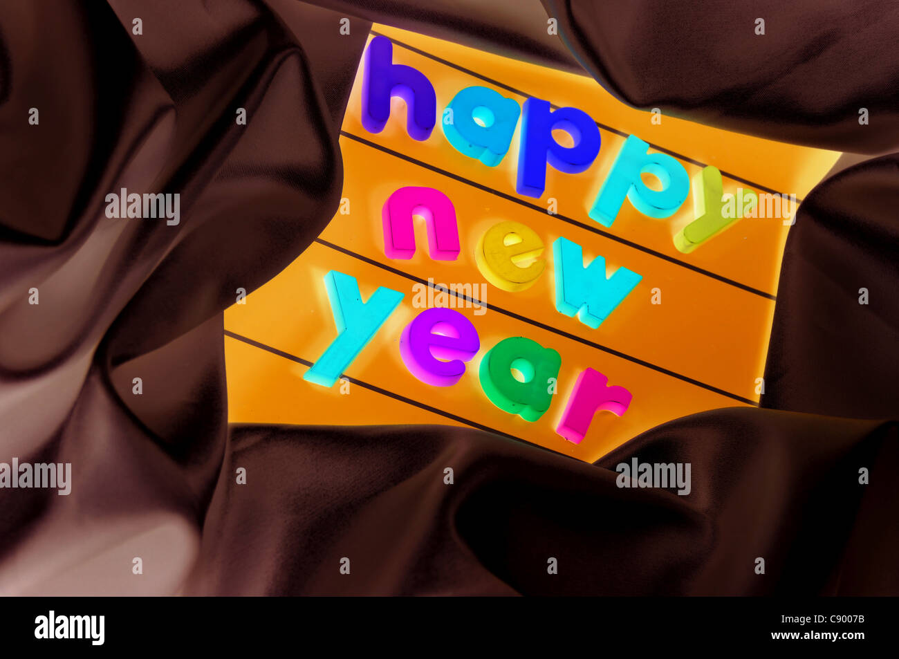 Neon words new year hi-res stock photography and images - Alamy