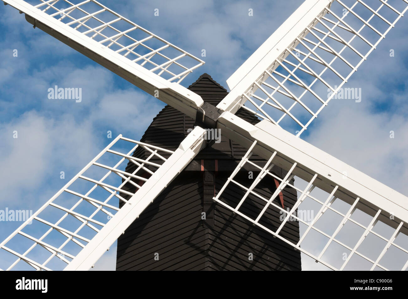 The Beautiful Ancient Restored Windmill in the Village of Brill ...