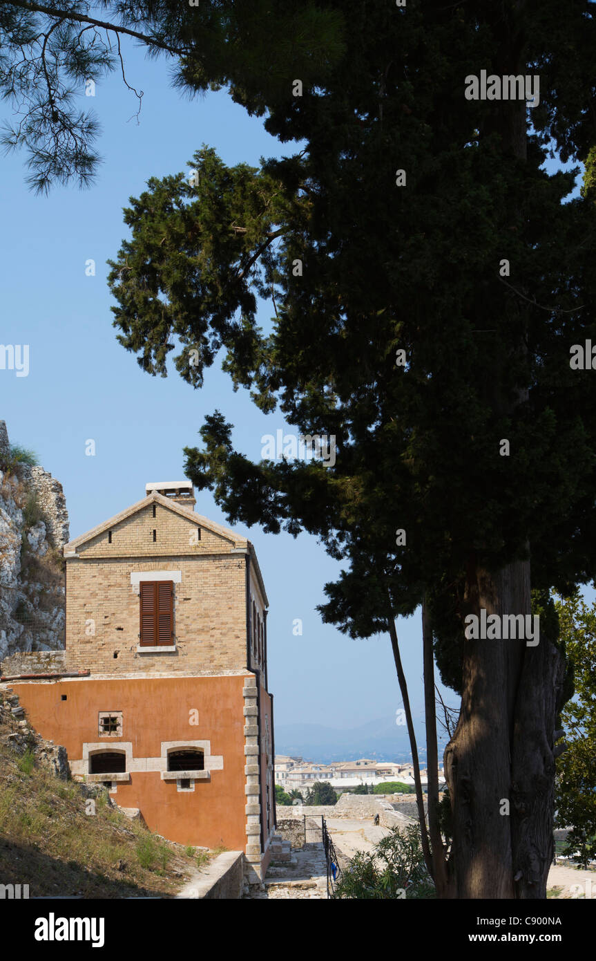 Corfu - the old Castle. A guard house Stock Photo - Alamy