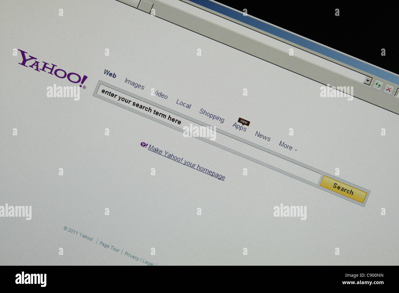 yahoo search engine Stock Photo - Alamy