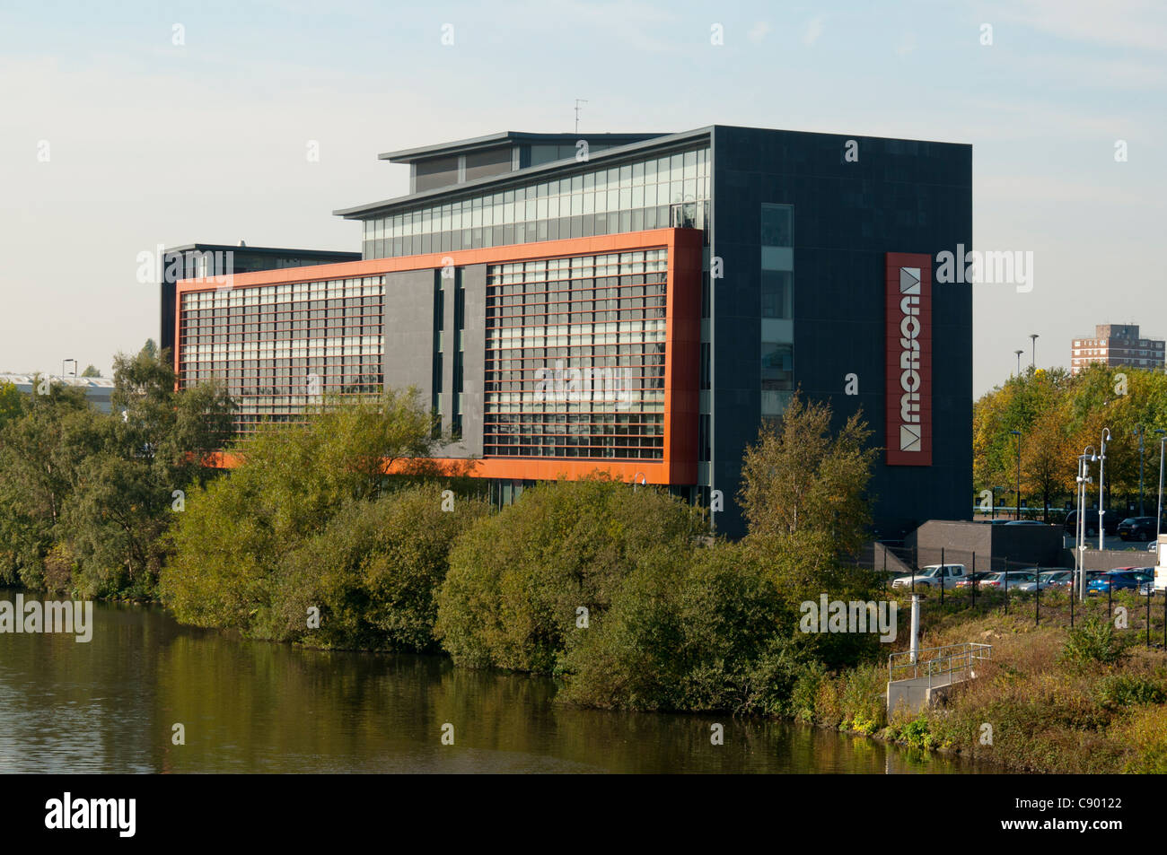 Adamson House, an office building by the Manchester Ship Canal, Salford ...