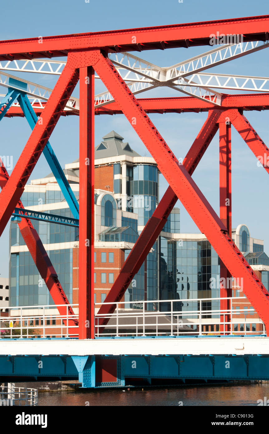 The Victoria office building and the Detroit Bridge, between the Huron ...