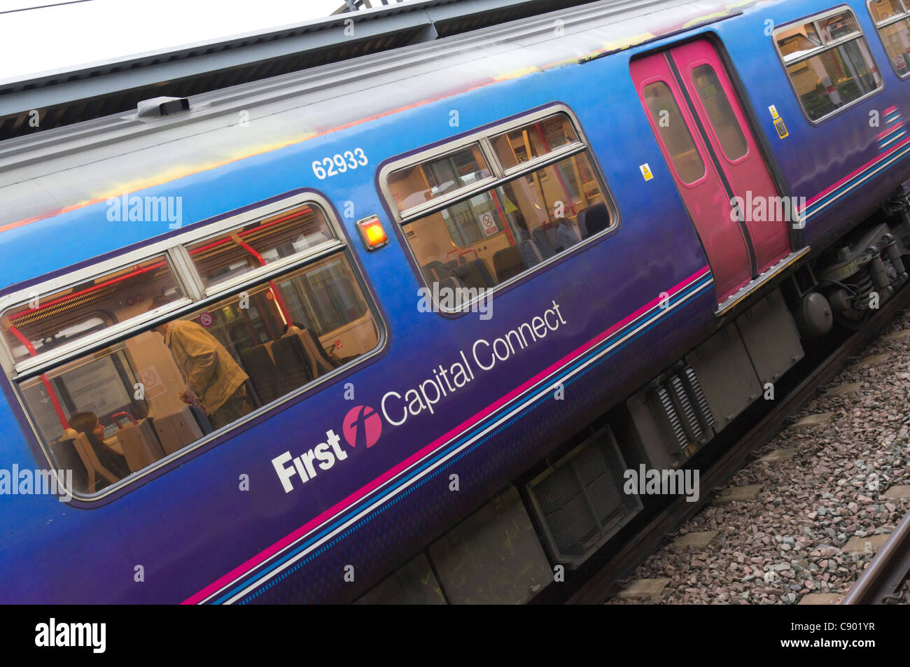Rail operator First Capital Connect service, London north commuter line ...